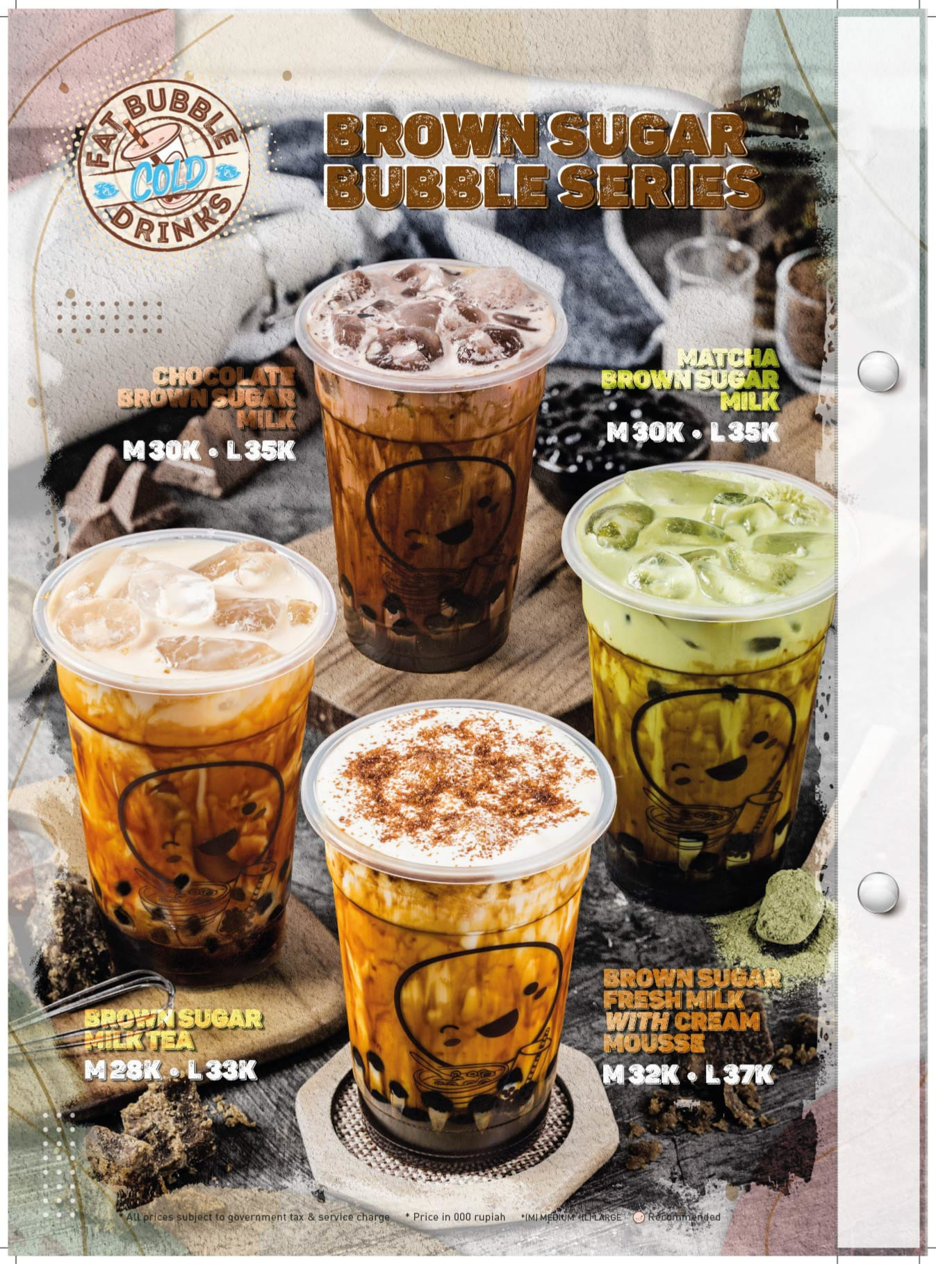 Menu | Fat Bubble
