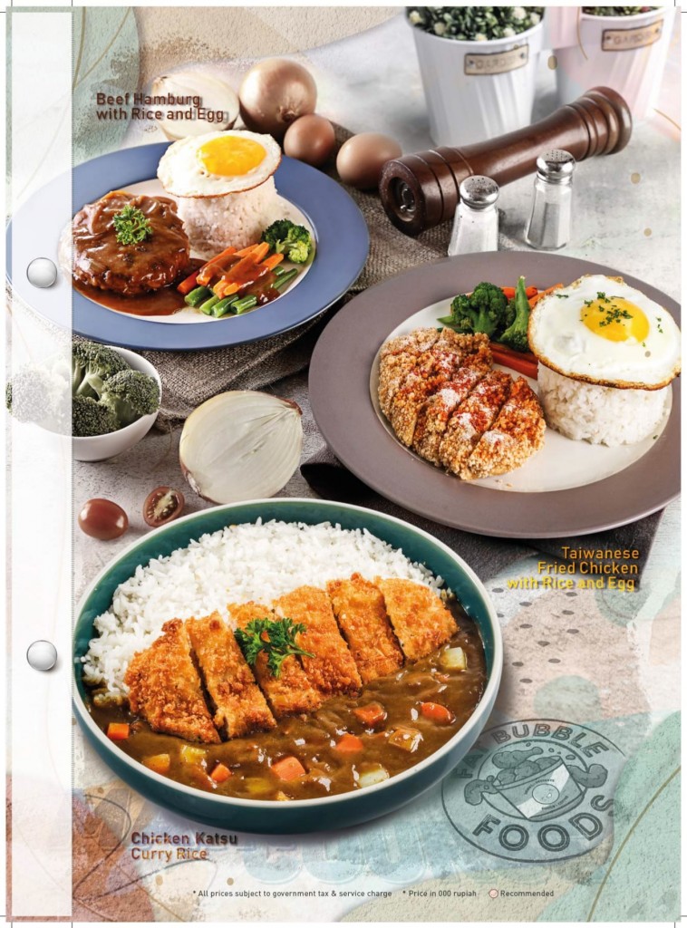 Menu | Fat Bubble